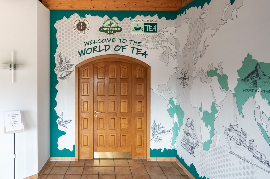 Graffiti für Mount Everest Tea - Tee Weltkarte